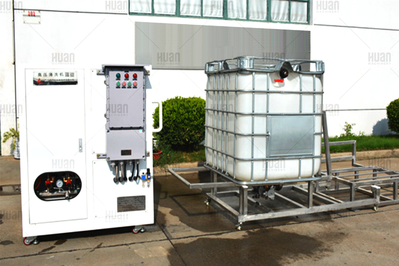 High pressure IBC tank washing system semi-automatic1000L IBC tote ...